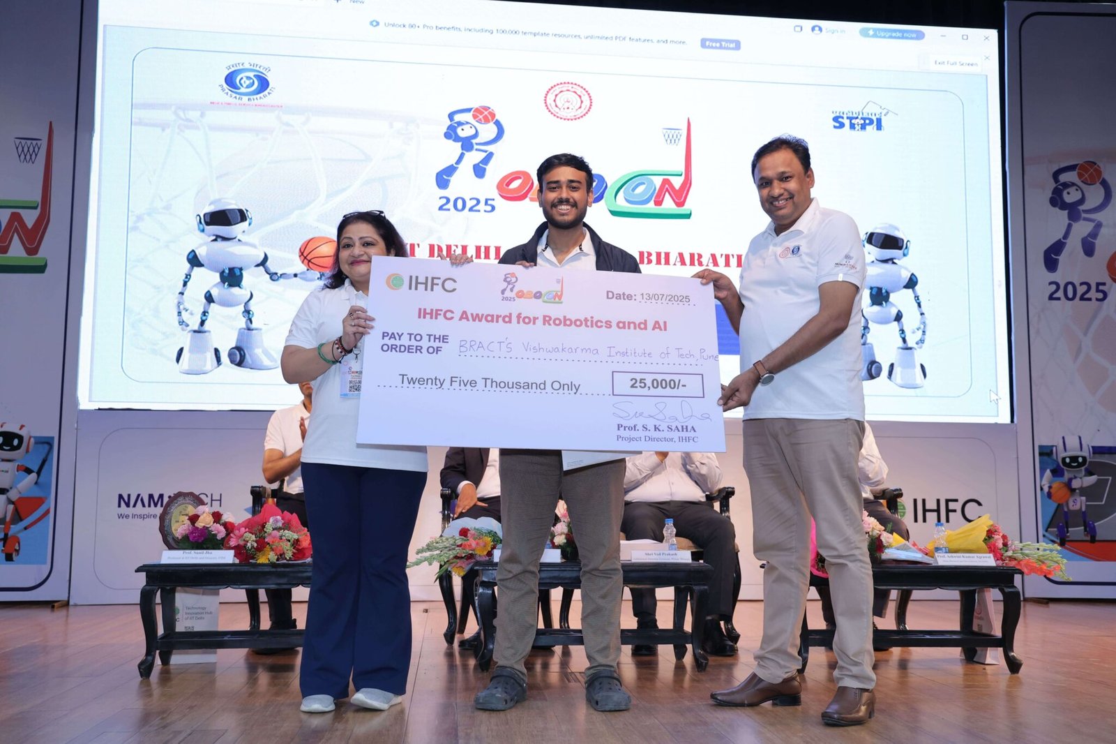 DD Robocon 2025 - IHFC - Technology Innovation Hub of IIT Delhi